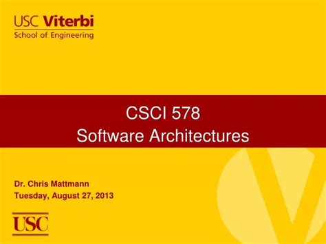 Ppt Csci 578 Software Architectures Powerpoint Presentation Free