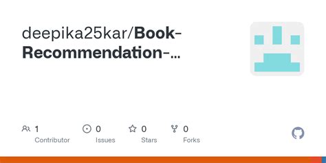 Github Deepika Kar Book Recommendation System