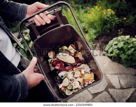 Man Holding Compost Bucket Close Stock Photo 2254349801 Shutterstock