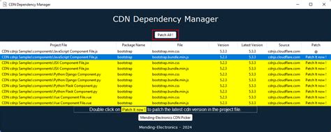 Github Mending Electronicscdn Dependencies Tool Standalone Python