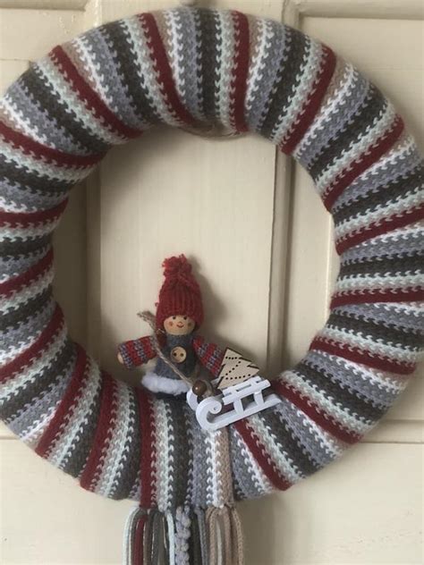 Різдвяний вінок у стилі бохо — ціна 600 грн у каталозі Настінний декор Купити товари для дому