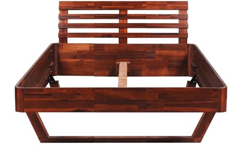 Solid Acacia Wood Bed Frame Groupon