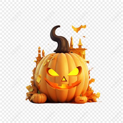 할로윈 잭 오 랜 턴 단일 얼굴을 찡 그리기 만화호박 랜턴호박 머리 Png 일러스트 무료 다운로드 Lovepik