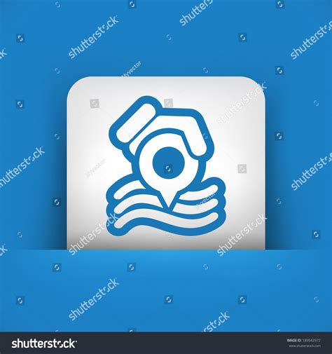 Sea Position Pointer Stock Vector Royalty Free 189542972 Shutterstock