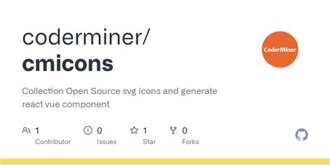 Github Coderminer Cmicons Generate Open Source Icons To React Vue