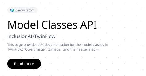 Model Classes Api Inclusionaitwinflow Deepwiki