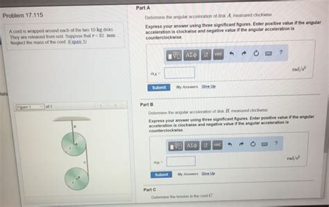 Solved Part A Problem Determine The Angular Chegg