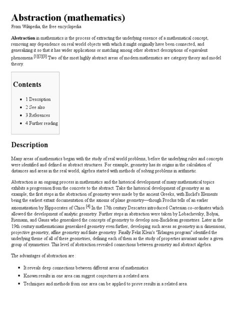 Abstraction Mathematics Pdf Geometry Logic