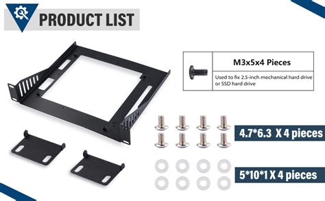 Geeekpi Deskpi Rackmate Accessories Mini Itx Shell 10 Inch 1u Rack Shelf For Permanent
