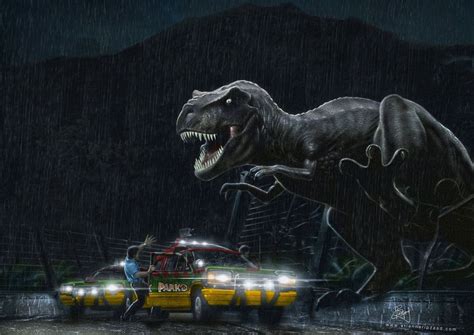 T Rex Jurassic Park Film Wallpapers Wallpaper Cave