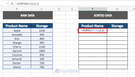 Auto Sort When Data Is Entered In Excel 3 Methods Exceldemy