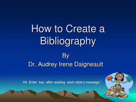 PPT How To Create A Bibliography PowerPoint Presentation Free Download ID 5051593