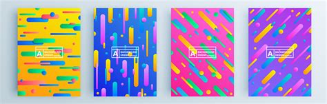 현대 추상 커버 세트 최소한의 커버 디자인 다채로운 기하학적 배경 벡터 그림 0명에 대한 스톡 벡터 아트 및 기타 이미지 0명 개념 그라데이션 Istock