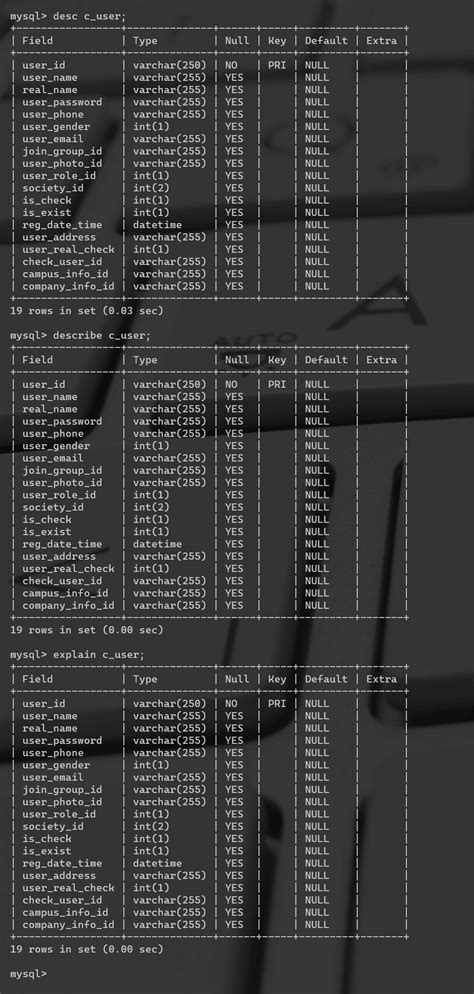 MySQL调优 MySQL调优分析之Explain关键字的使用 SQL 极客文档