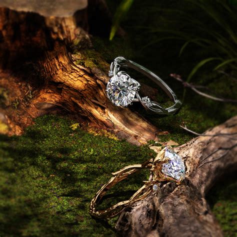 Tree Inspired Engagement Rings