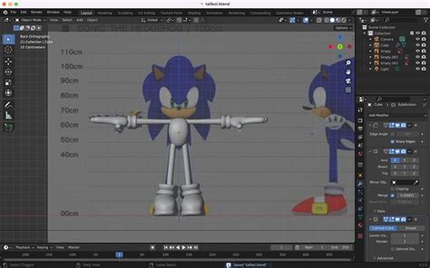 Sonic Blender Model Work In Progress Rsonicthehedgehog