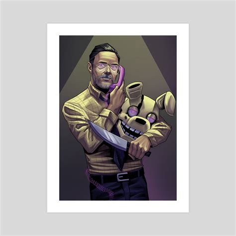 William Afton Fnaf An Art Print By Lissy 2d Inprnt
