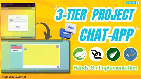 3 Tier Full Stack Java Application Spring Boot Project Chat App Project 5 Youtube