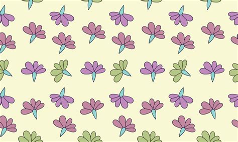 Seamless Flower Bud Pattern 13461535 Vector Art At Vecteezy