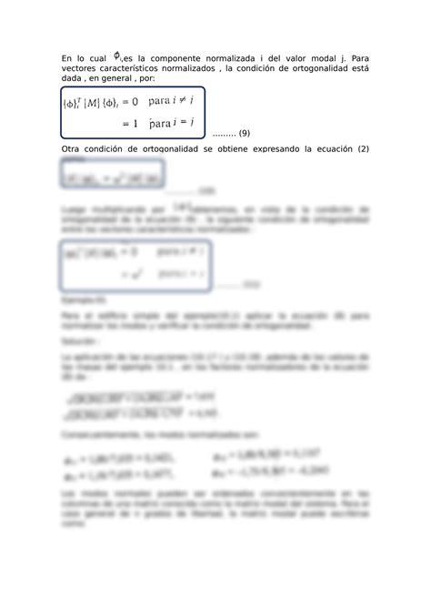 Solution Explicaci N De Las Propiedades De Ortogonalidad De Los Modos