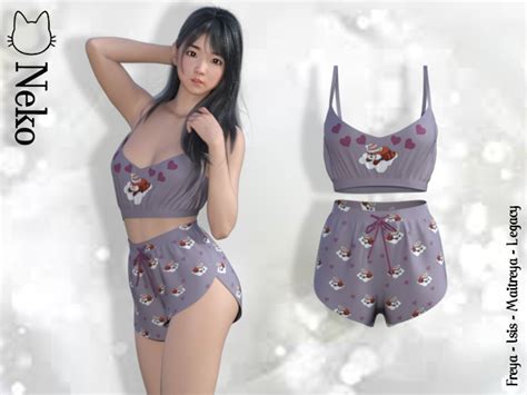 Second Life Marketplace Neko Sleep Well Outfit 3