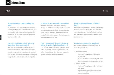 Creating An Faqs Page Meta Box Elementor Meta Box Documentation