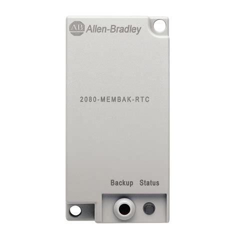 Rockwell Automation Micro800 2080 Membak Rtc Quick Start Manual Pdf Download Manualslib