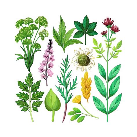 Premium Vector Realistic Beautiful Herbs Vector Illustration