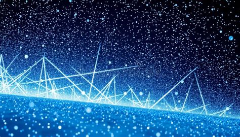 An Image Of Snow Falling From The Sky Generated Stock Illustration