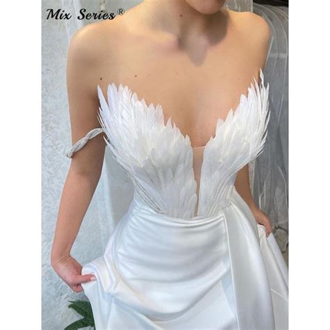 Mujer Y S Vestido Largo Con Hombros Descubiertos Plumas Plisadas Elegante Sexy Fiesta