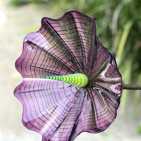 Blown Glass Flowers Etsy
