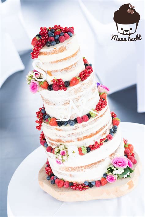 Tutorial Und Rezepte Hochzeitstorte Naked Cake Mit Beeren Tutorial