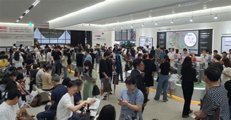 제일건설 광주 첨단3지구 첨단 제일풍경채 견본주택 2만명 방문 성황
