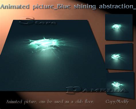 Second Life Marketplace Animated Pictureblue Shining Abstraction