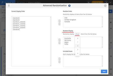 Advanced Randomization How To Questionpro Help Document