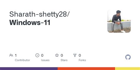 GitHub Sharath Shetty28 Windows 11