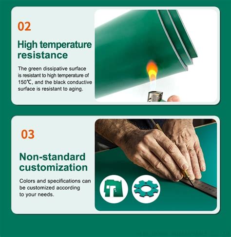 Environmentally Friendly Anti Static Table Mat Workshop Workbench Rubber Mat Anti Static Outdoor