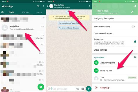 how to create whatsapp group invite link and share to add members