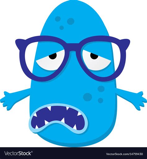 Cute Adorable Ugly Scary Funny Mascot Monster Vector Image