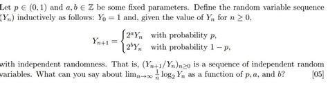Solved Let Pin 0 1 And A BinZ Be Some Fixed Parameters Chegg