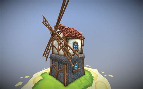 양식화 된 밀 3d 모델 19 Fbx Ma Unknown Free3d