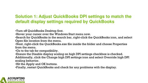 PPT QuickBooks Display Settings Causes And Fixes PowerPoint Presentation ID 13285023