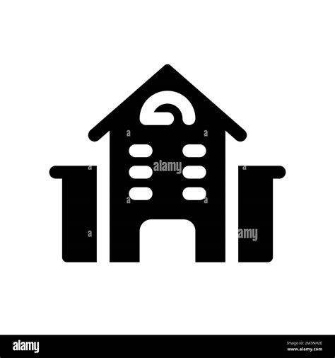 Apartments Location Black Glyph Ui Icon Stock Vector Image Art Alamy