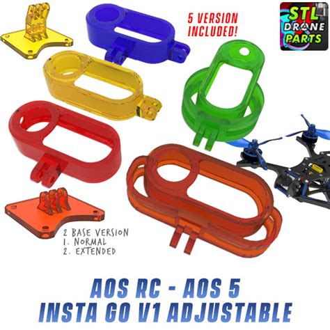 Archivo STL Soporte AOS 5 By AOS RC Insta Go V1 Modelo Para Descargar