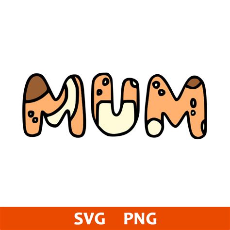 Bluey Mum Svg Chilli Mum Svg Bluey Svg Cartoon Svg Png D Inspire Uplift