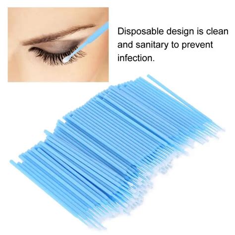 200pcslot Eyelash Microbrush Eyelash Extensions Tools Disposable