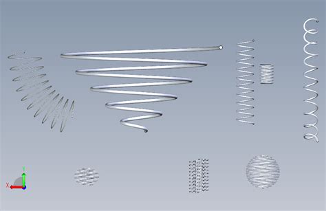 各种弹簧合集三维模型parasolid模型图纸下载 懒石网
