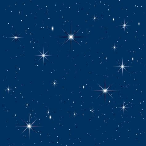 Premium Vector Night Sky Full Of Twinkling Stars Vector Illustration