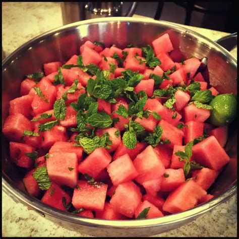 Watermelon Mint Salad Recipe