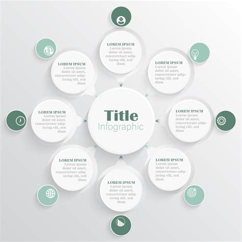 Premium Vector Circular Vector Infographic